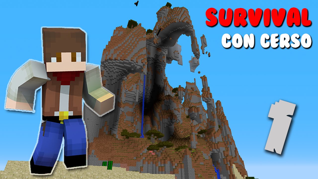 ¿Casa en la montaña? | Minecraft: Survival con Cerso #1 - YouTube