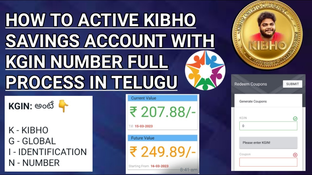 HOW TO ACTIVE KIBHO SAVINGS ACCOUNT WITH KGIN NUMBER FULL PROCESS IN ...