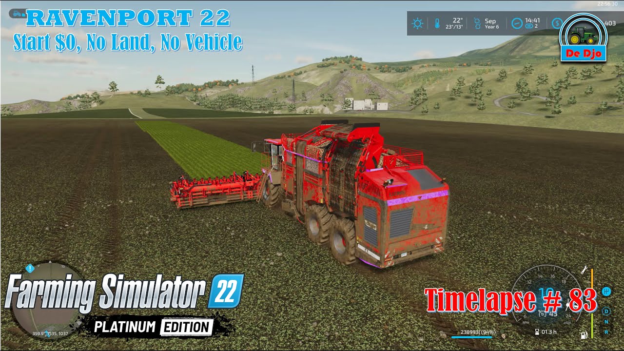 FS22 Ravenport 22 || Farming Simulator 22 || Start $0, No Land, No ...