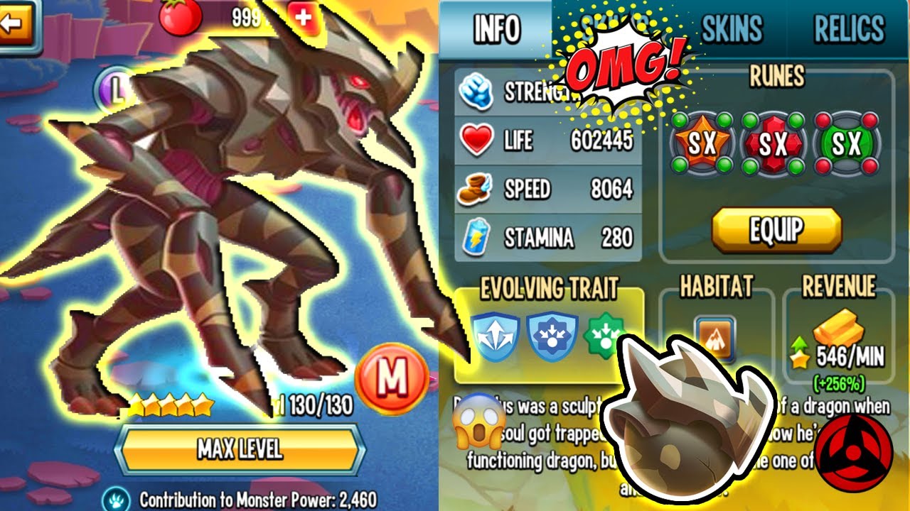 🔴Monster Legends: New Mythic MUTO Godzilla version Game DAEDALUS level ...