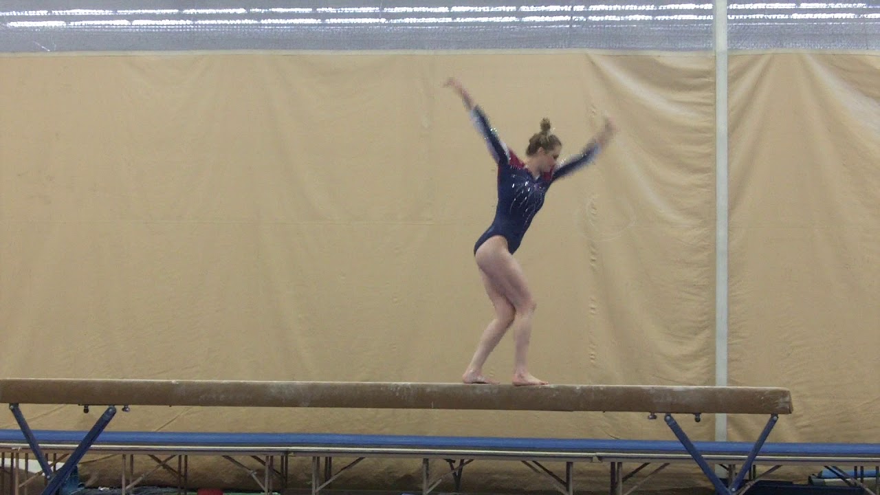 Riley Mahoney Beam Mixed Pairs 2018 - YouTube