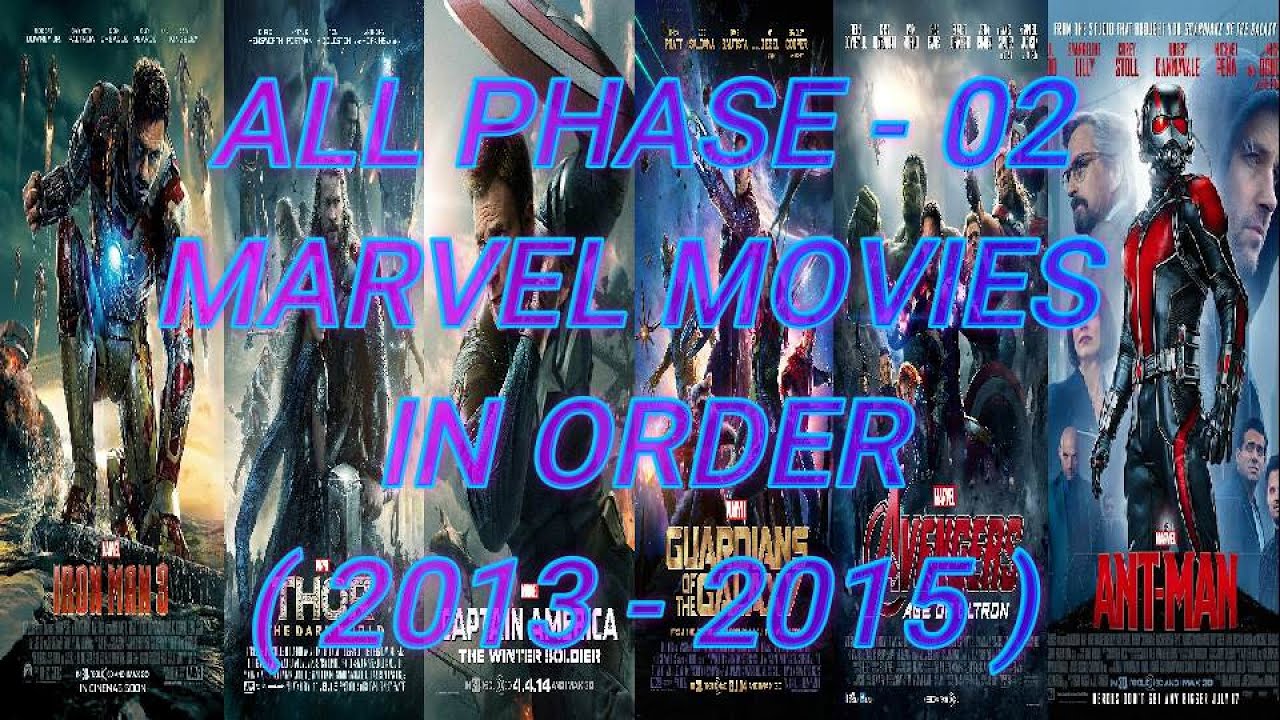 ALL PHASE-02 MARVEL MOVIES IN ORDER (2013-2015) || INFINITY SAGA ...