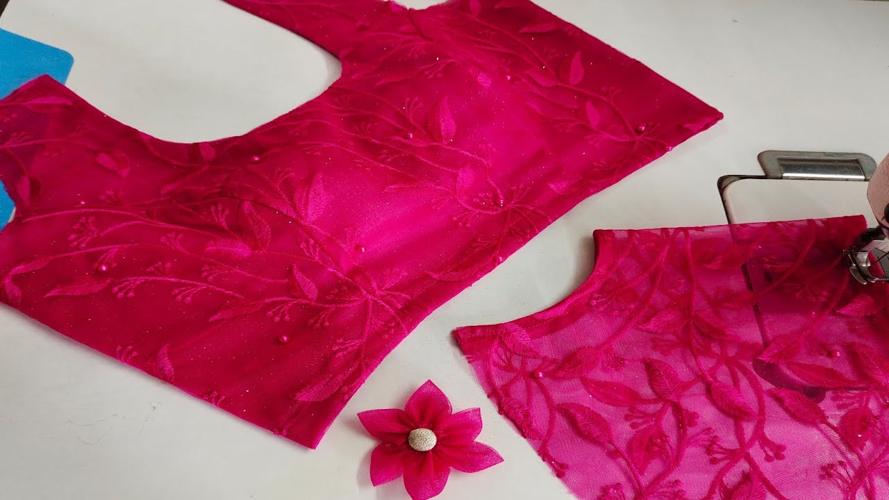 Princess Cut Cold Sleeves Blouse Design Cutting and Stitching - YouTube