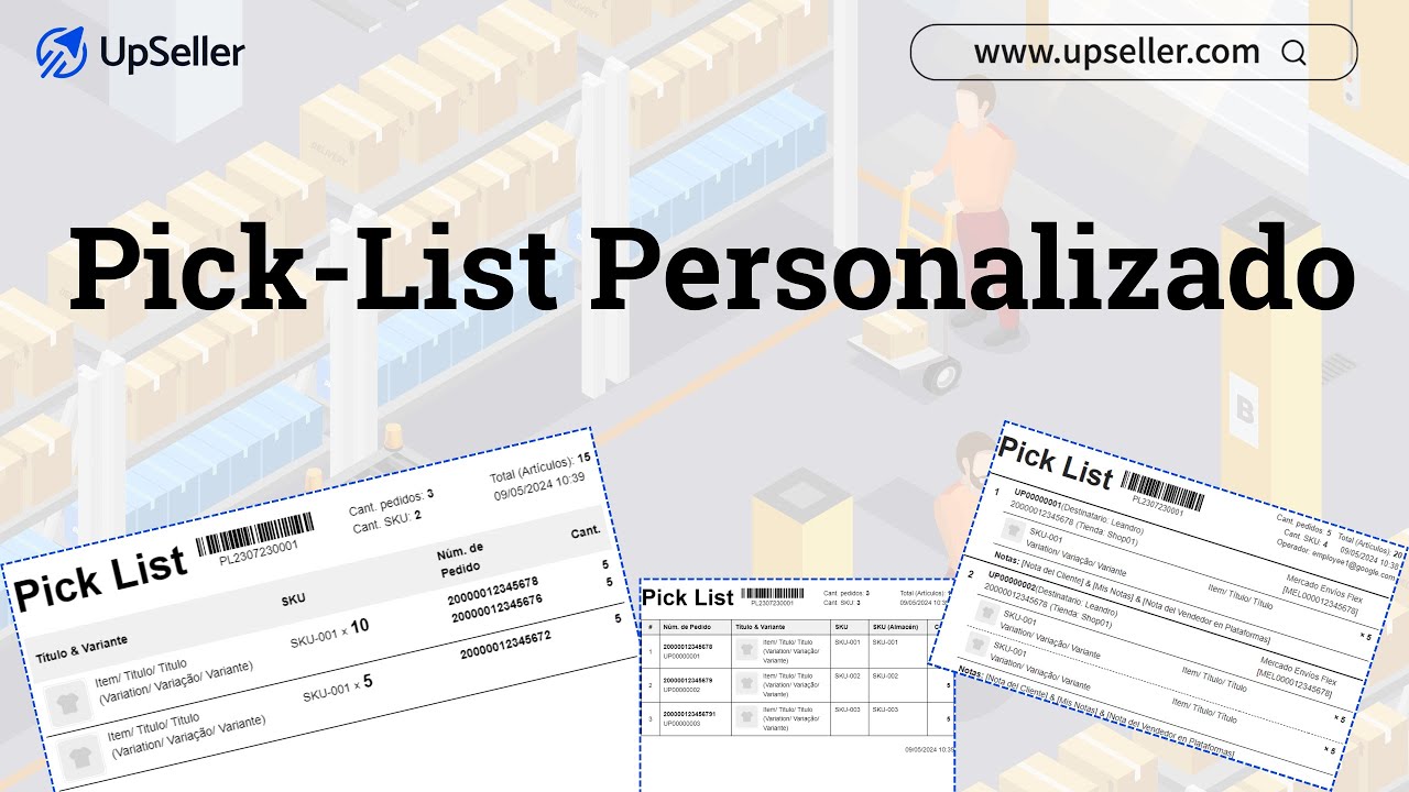 Personaliza Pick-List por Producto or por Pedido - YouTube