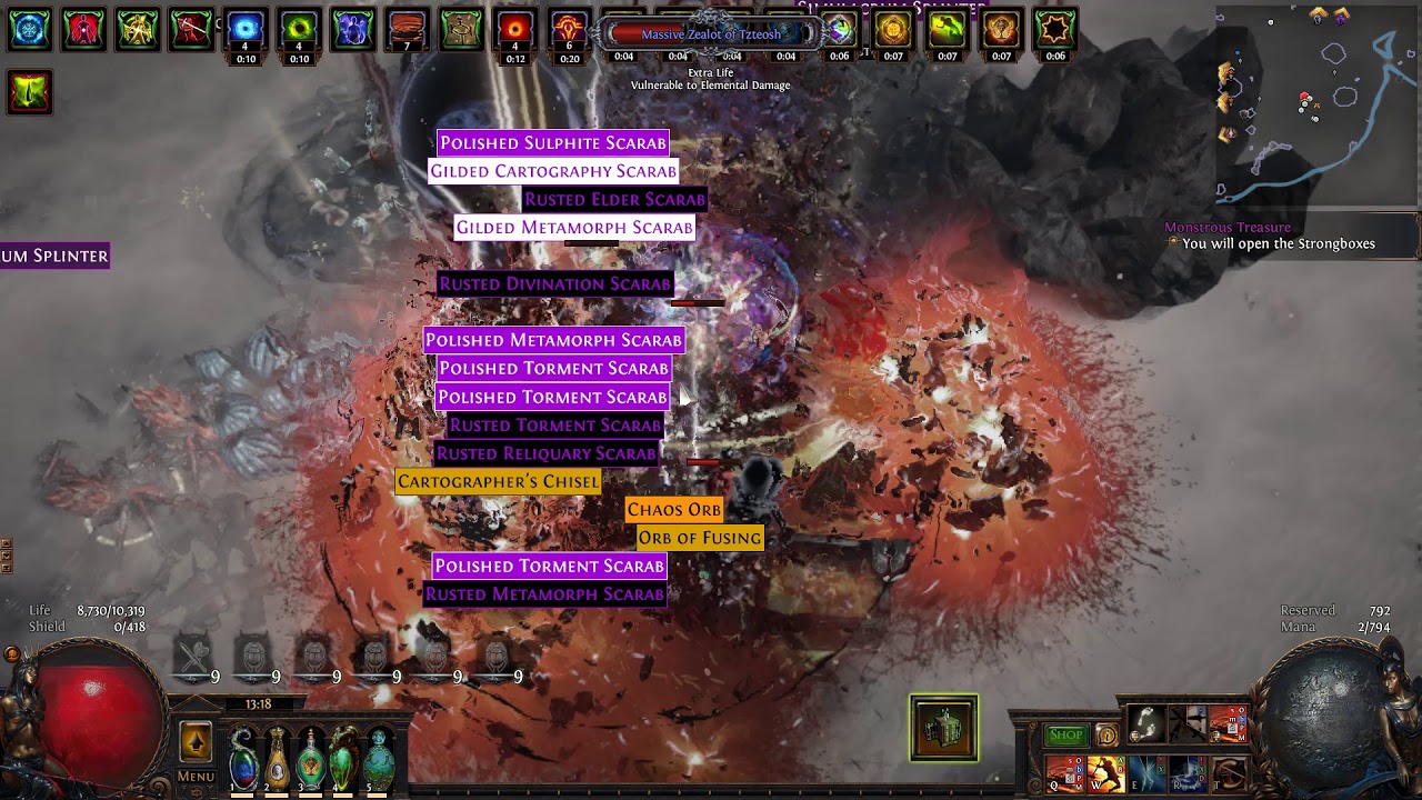 PoE [3.10] - 2h Staff Cyclone - 100% Delirious Tier 19 Map (Turbo ...