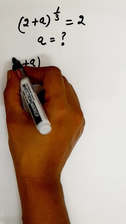 (2+a)⅓=2 Math Olympiad Nice exponential Question |Algebra|tricky maths Olympiad#maths #shorts ...