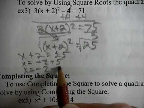 A2T 1C 4c Determining the Best way to solve quadratic functions - YouTube