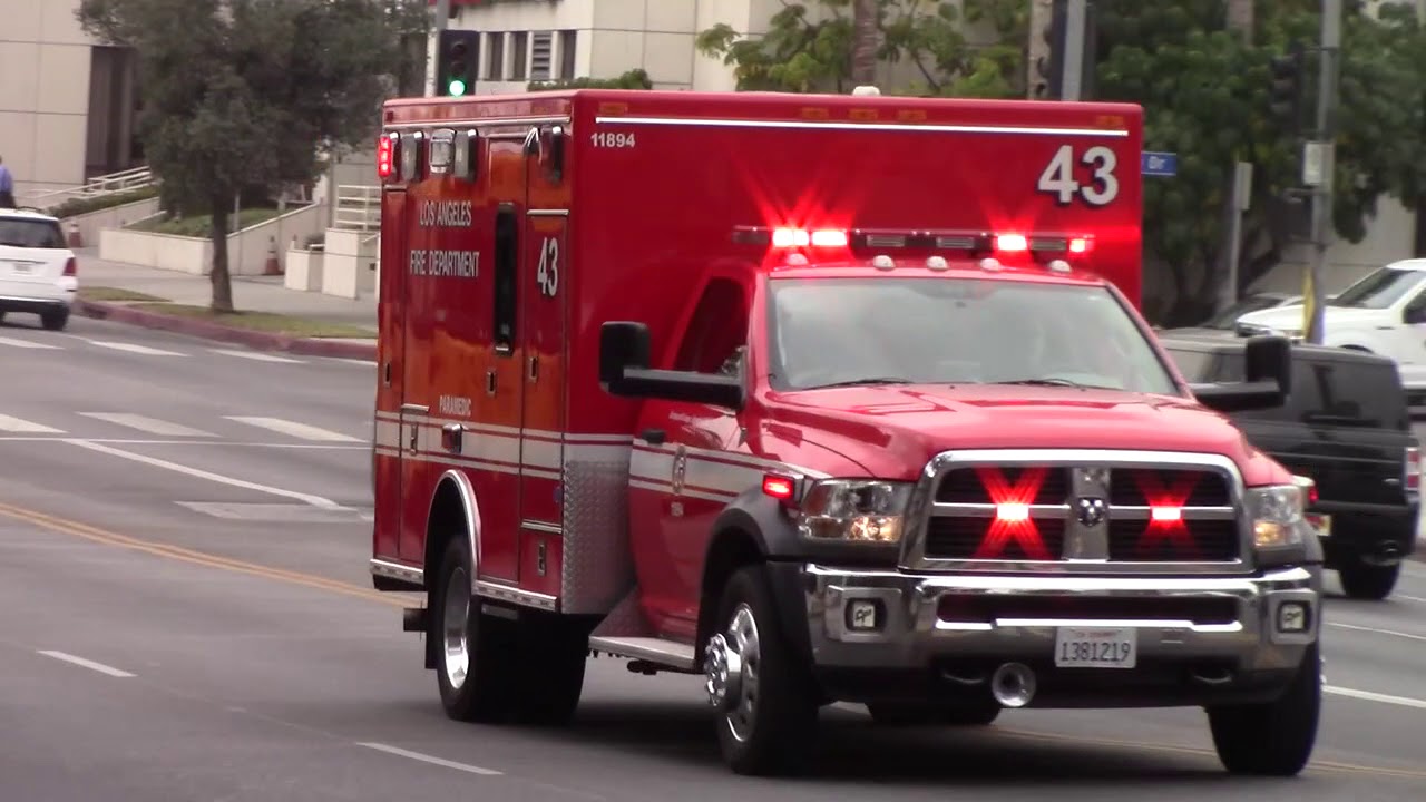 LAFD Rescue 43 Responding - YouTube