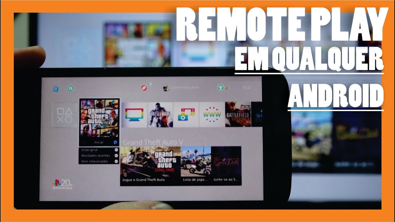COMO JOGAR PS4 EM QUALQUER CELULAR/TABLET ANDROID (Remote Play) - YouTube