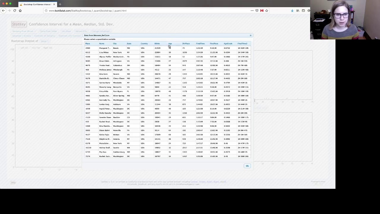 Confidence intervals for a single mean using simulation methods (6.2-CI ...