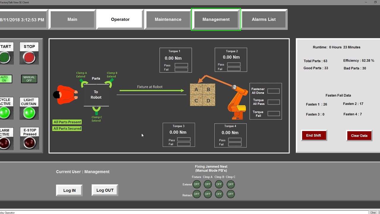 My HMI Project using FactoryTalk Site Edition - YouTube