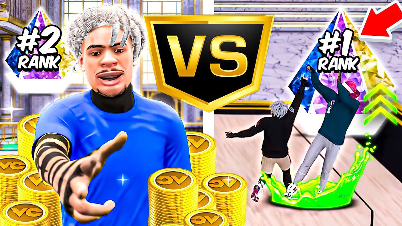 #1 Ranked Player vs #2 Ranked in NBA 2K25 ($1000 Wager) - YouTube