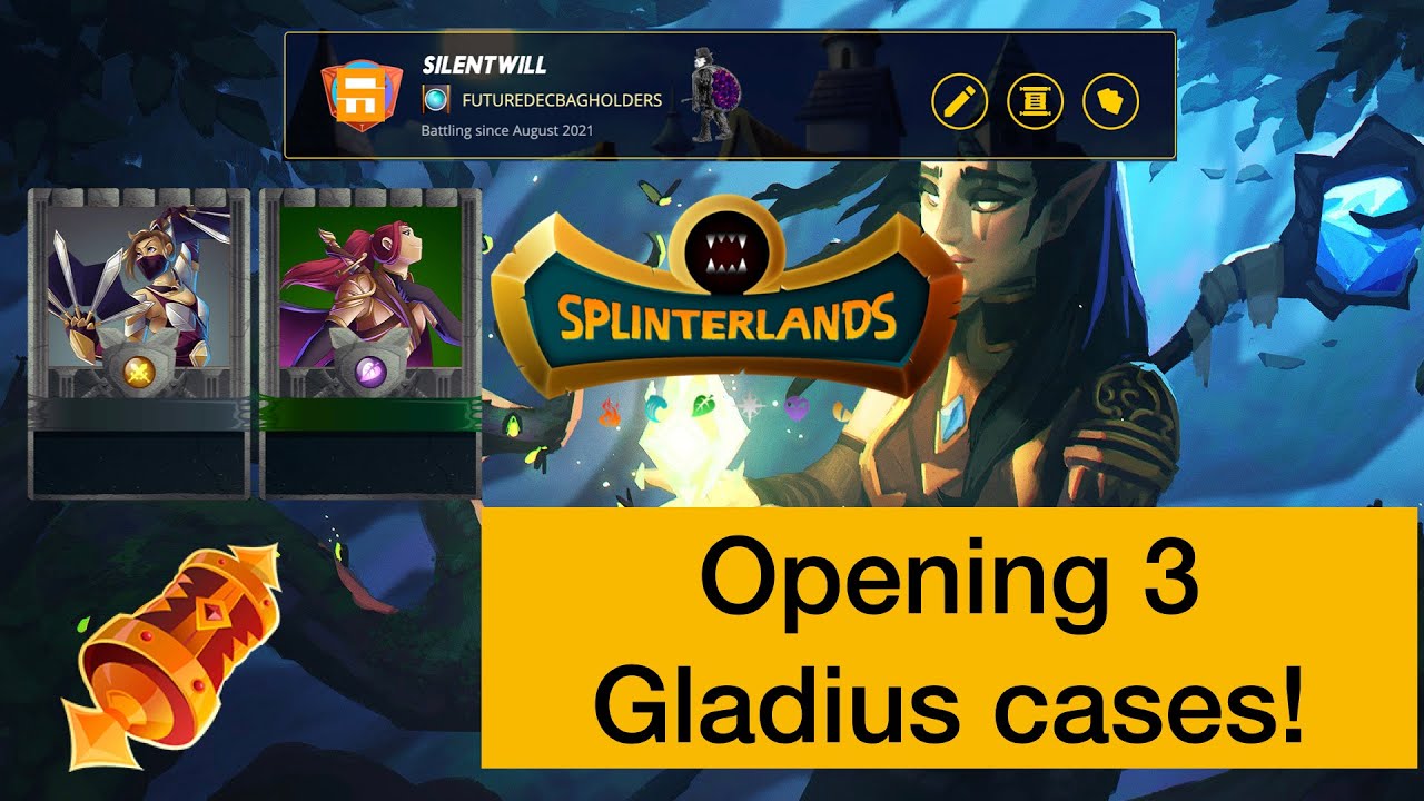 Splinterlands Brawl: Opening 3 Gladius Cases - YouTube