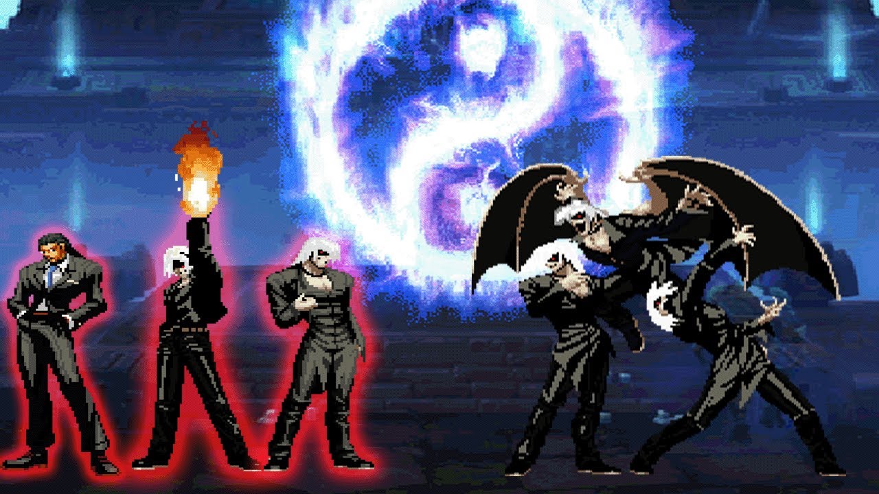 (KOF MUGEN) OP ELEMENT KYO VS NEW ELEMENT IORI - YouTube