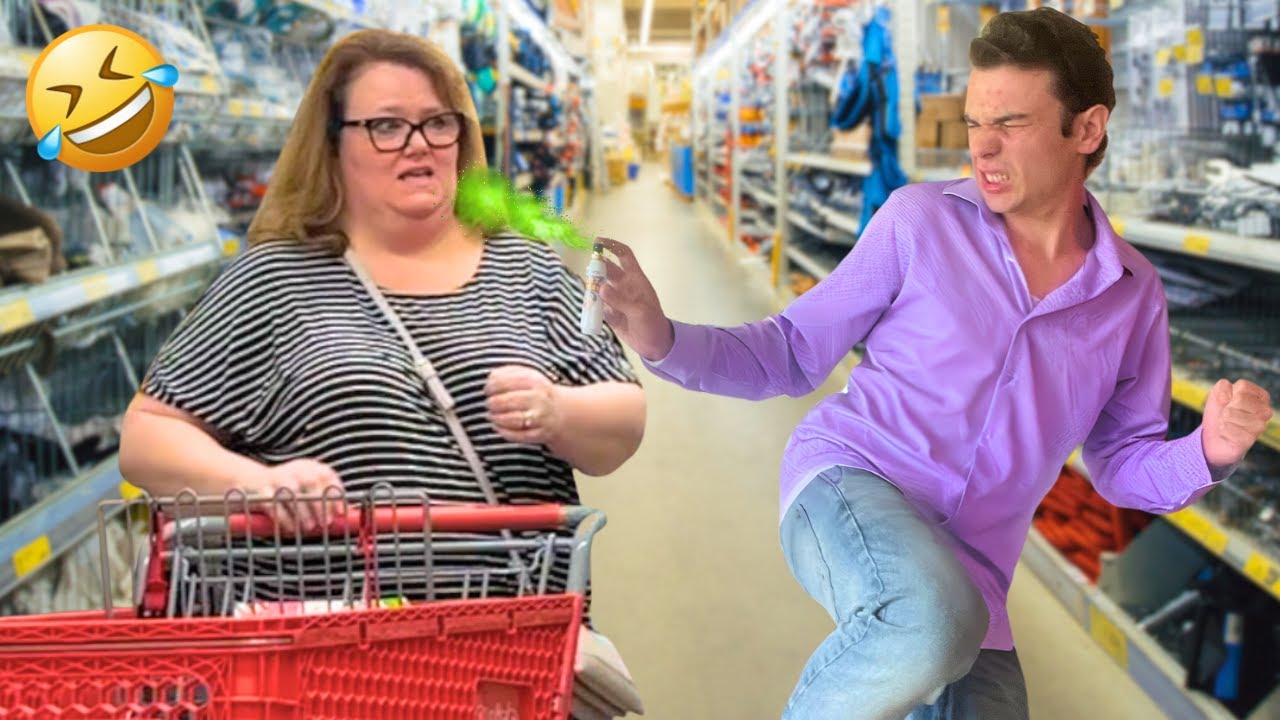 Farting With Fart Spray Prank! Funny Reactions! - YouTube