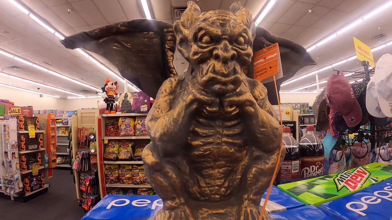 Do you Dare Pass the Gargoyle Animatronic? - YouTube