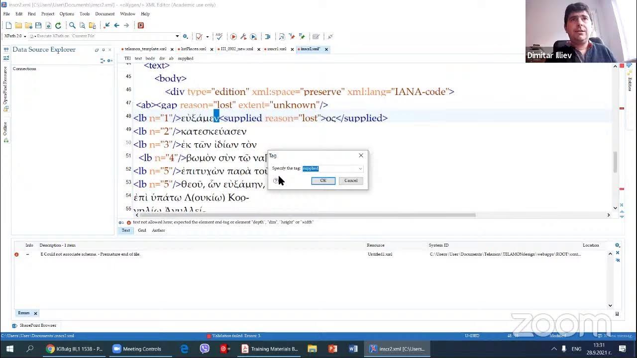 EpiDoc and EFES Online Training Week - Day 2/Part 1 - YouTube