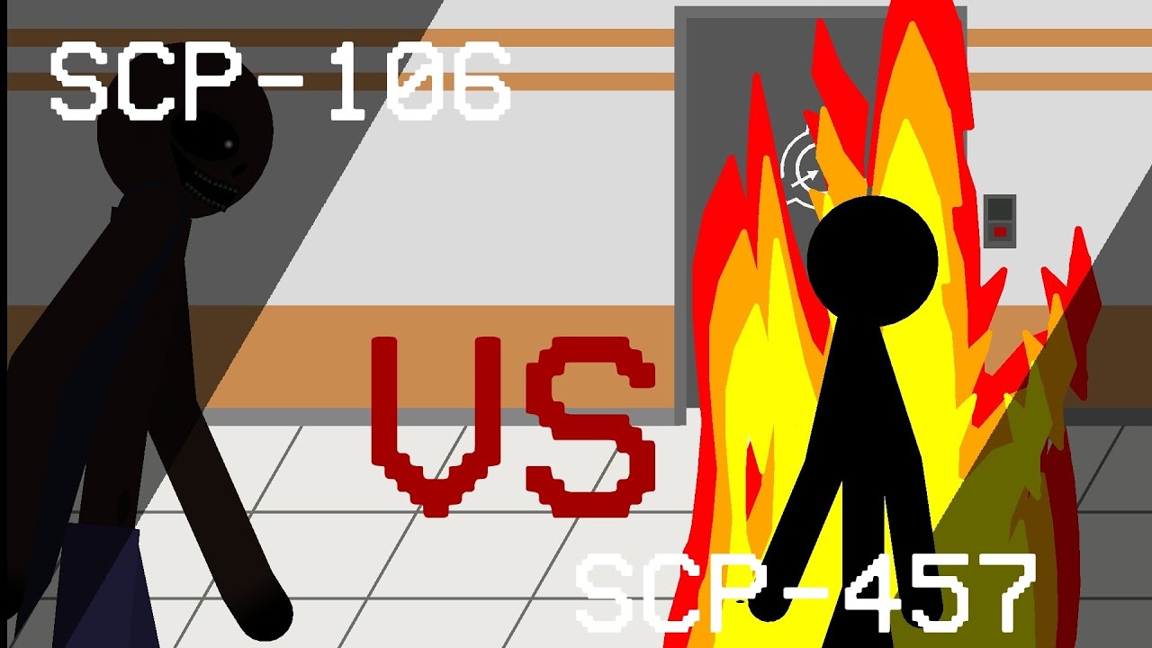 Scp-106 vs scp-457 (scp foundation royale battle) - YouTube