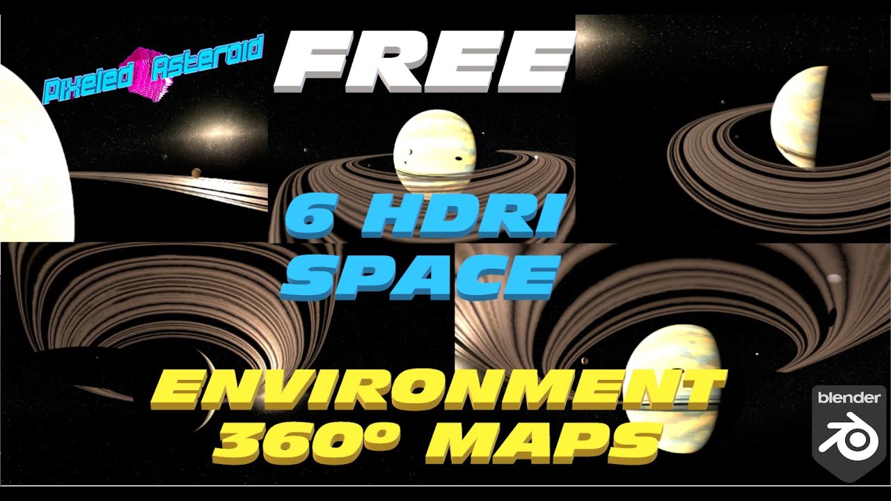 6 free hdri space env maps bonus (saturn flavour) - Materials and ...