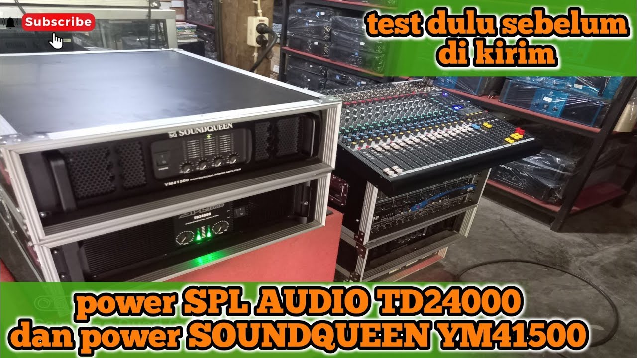 test dulu sebelum di kirim// power SPL AUDIO TD24000, SOUNDQUEEN ...