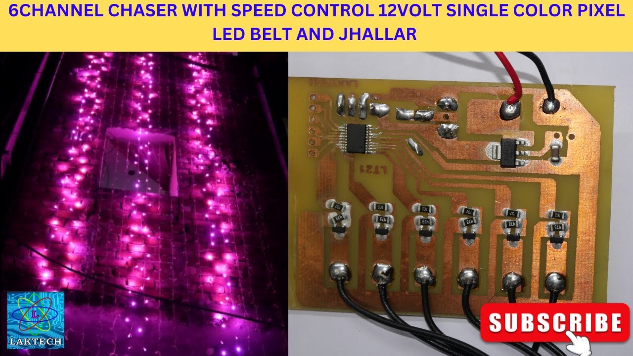 6 Channel Chaser with Speed Control | 12V Pixel Light Chaser for Diwali ...