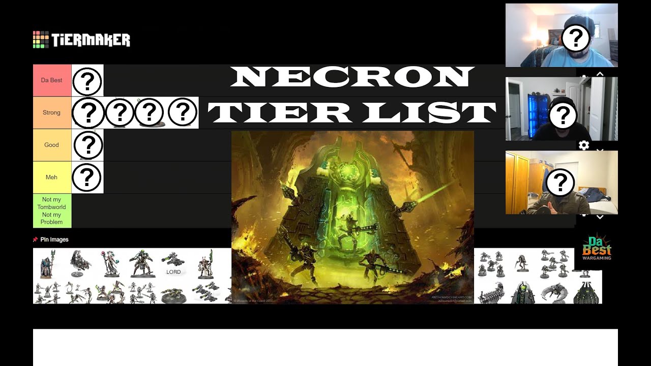 Necron Tier List // TRAZYN STOLE MUH WIFE // Warhammer 40k // 10th Ed ...