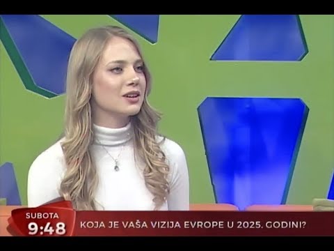 Andjela Micanovic presenting Imagine Europe on RTCG - YouTube