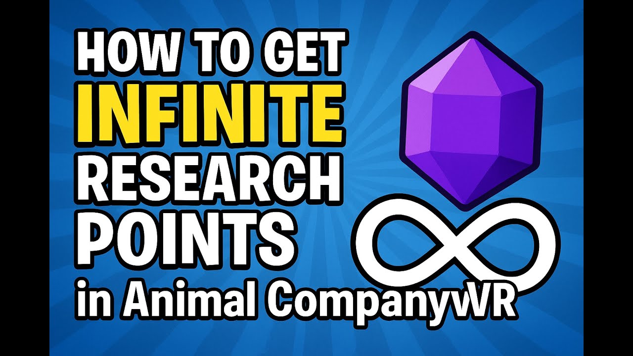 How to get INFINITE RESEARCH POINTS in animal company VR - YouTube