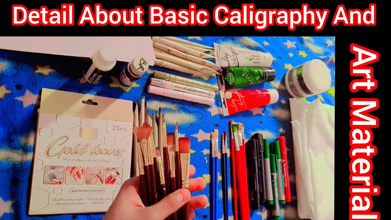 Detail About Basic Caligraphy And Art Material #caligraphy #canvas # ...