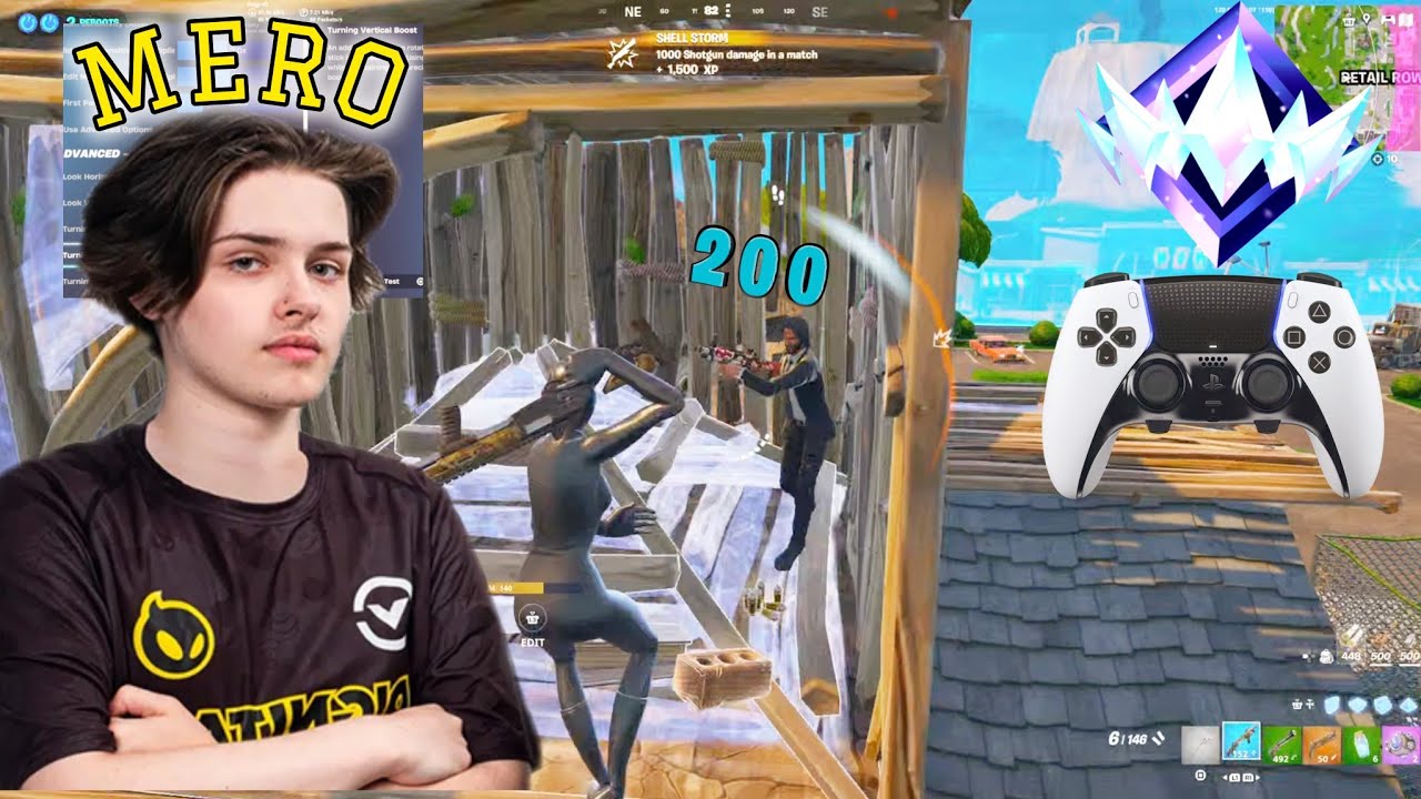 Mero SETTINGS on PS5 Fortnite Unreal Reload + Dualsense Edge (4k 120FPS ...