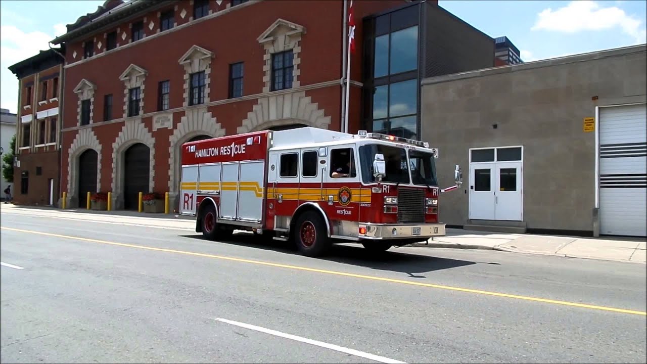Hamilton Fire Department Res1cue Responding - YouTube