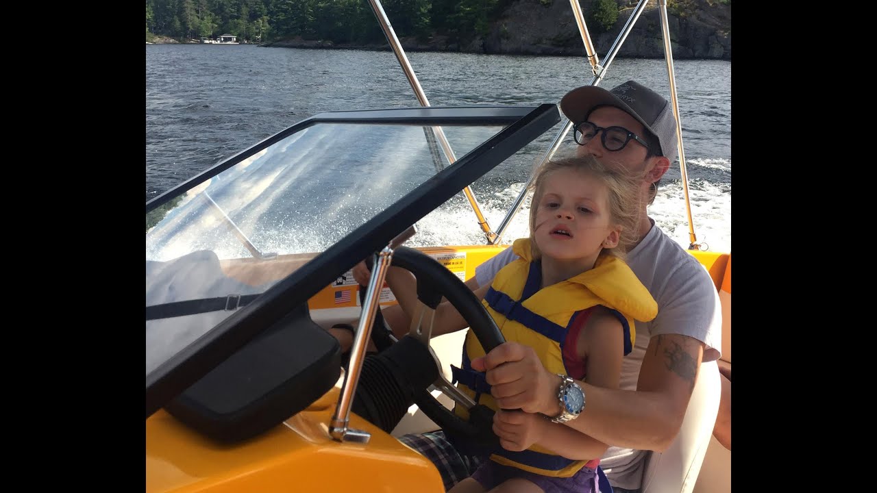 Family fun with small boat and kids | First Boating Experience ...