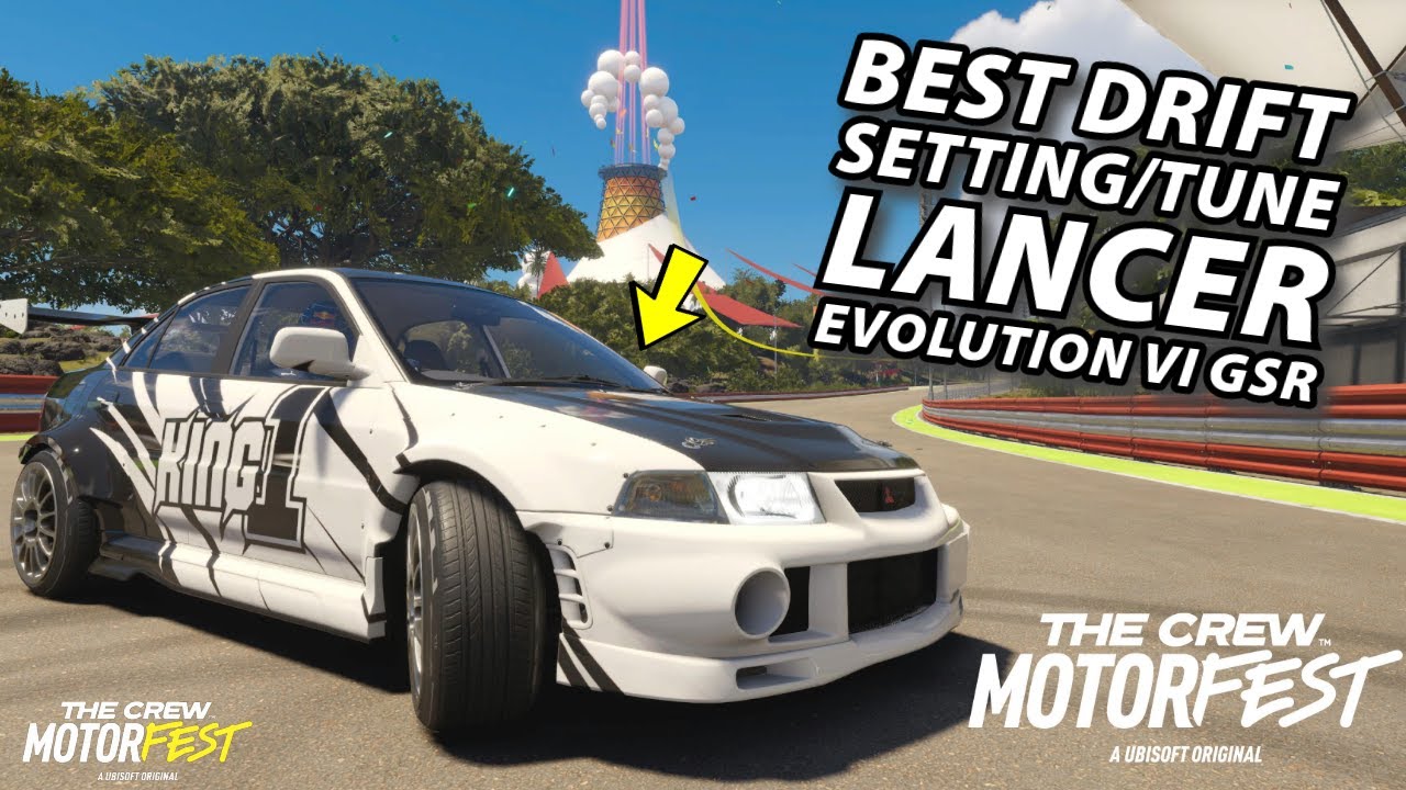 *Best* Drift Setting/Tune Lancer Evolution VI GSR Crew Motorfest - YouTube