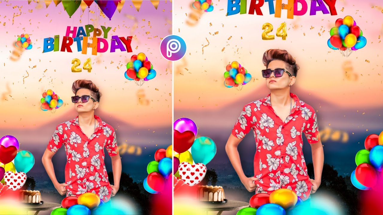 Happy Birthday Photo Editing | PicsArt Birthday Photo Editing Tutorial ...