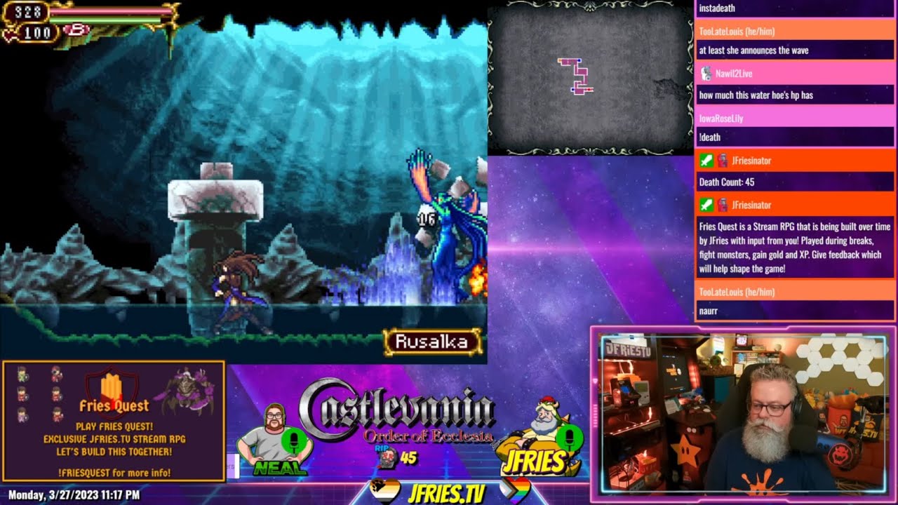 Highlight: Castlevania: Order of Ecclesia - Somnus Reef Boss - Rusalka ...