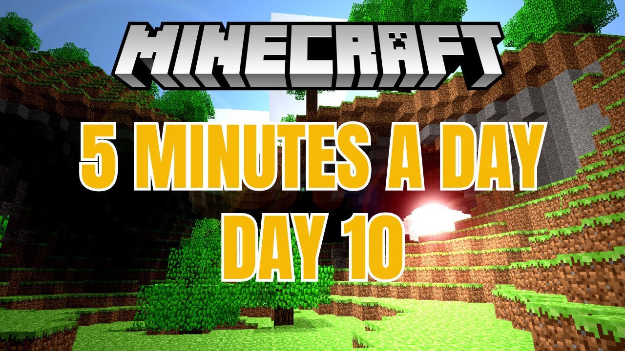 Minecraft Challenge: Five Minutes a Day – Day 10 Adventure! - YouTube