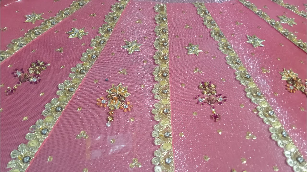 Hand Embroidery work Totorial | Hand Embroidery Complete work on Suit ...