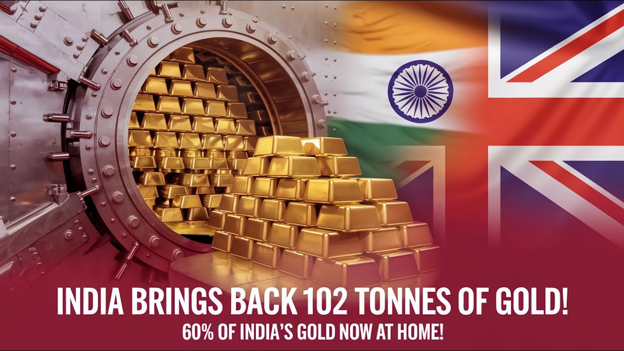 India Reclaims 102 Tonnes of Gold from UK | 60% of India's Gold ...