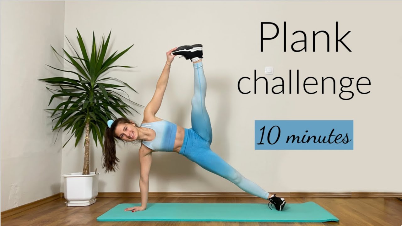 10 minute Plank Challenge | Home Workout - YouTube