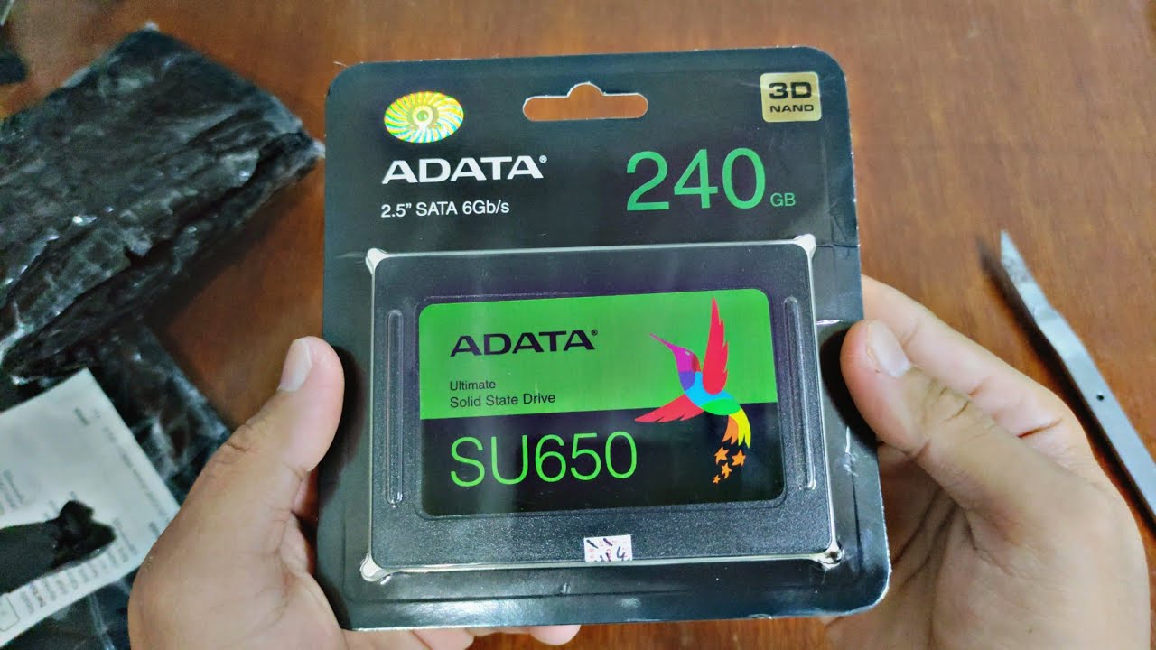 UNBOXING ADATA SSD SU650 ULTIMATE 240GB 2.5" SATA 3 - YouTube