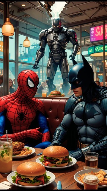 Spider-Man Batman Dinner Show.#batman, #shorts,#spiderman, - YouTube