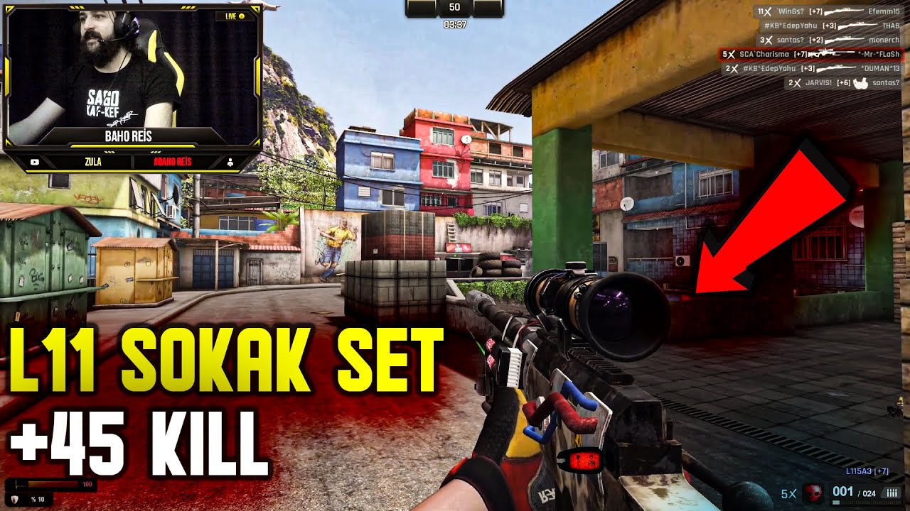 SOKAK DÜRBÜNLE OYNADIM (+45 KILL)🧐🧐🧐 /HERKES TEK GAMEPLAY (FAVELA) ZULA ...