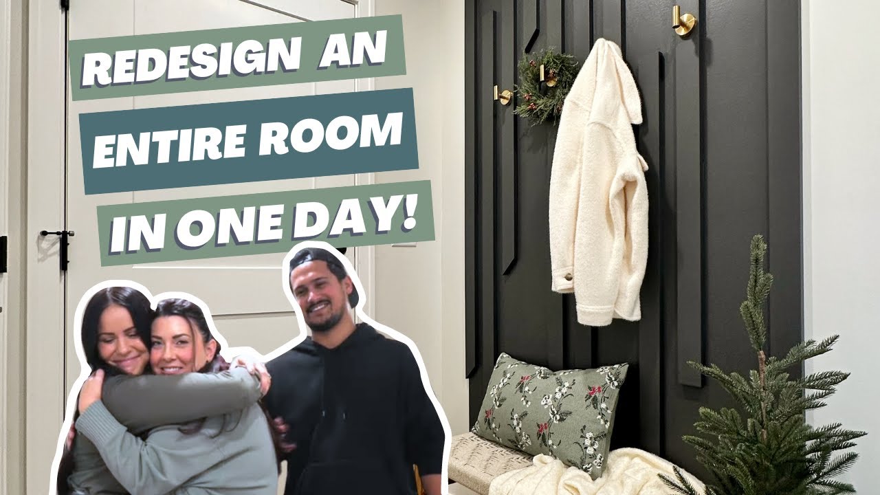 How to redesign an ENTIRE room in ONE DAY - YouTube