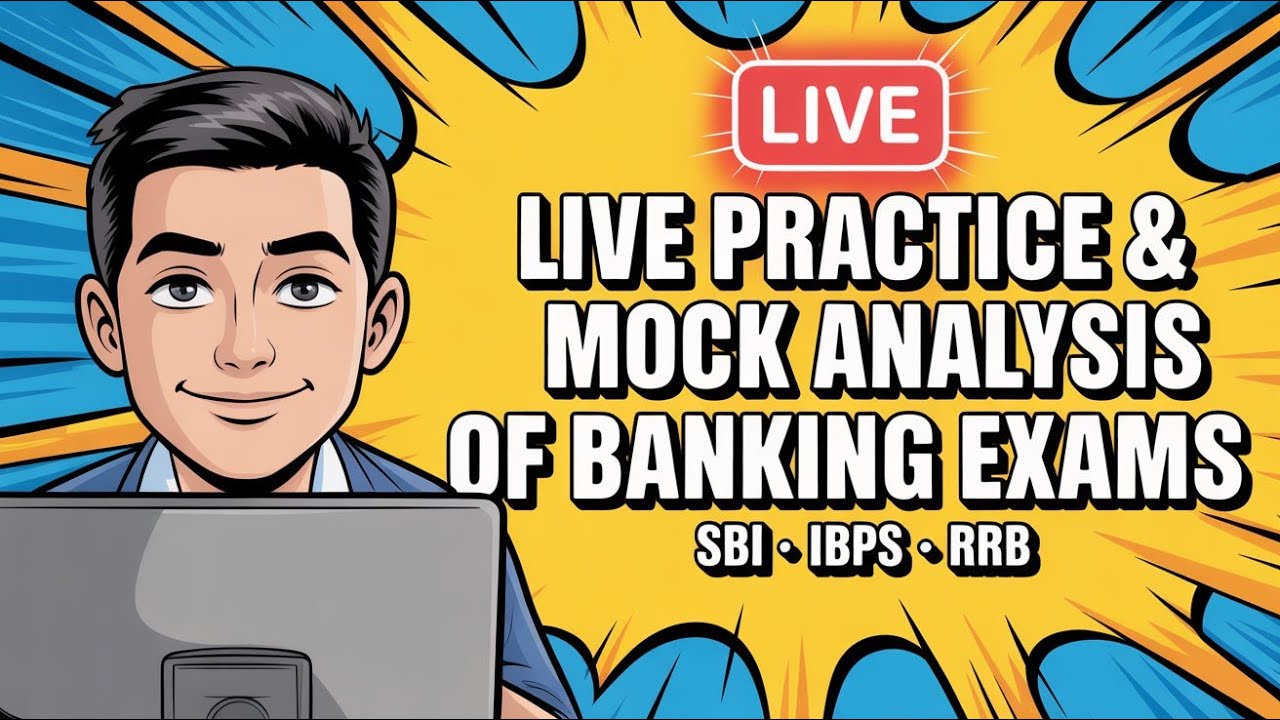 🔥Banking Exams Live Practice & Mock Analysis | SBI • IBPS • RRB 🔴 - YouTube