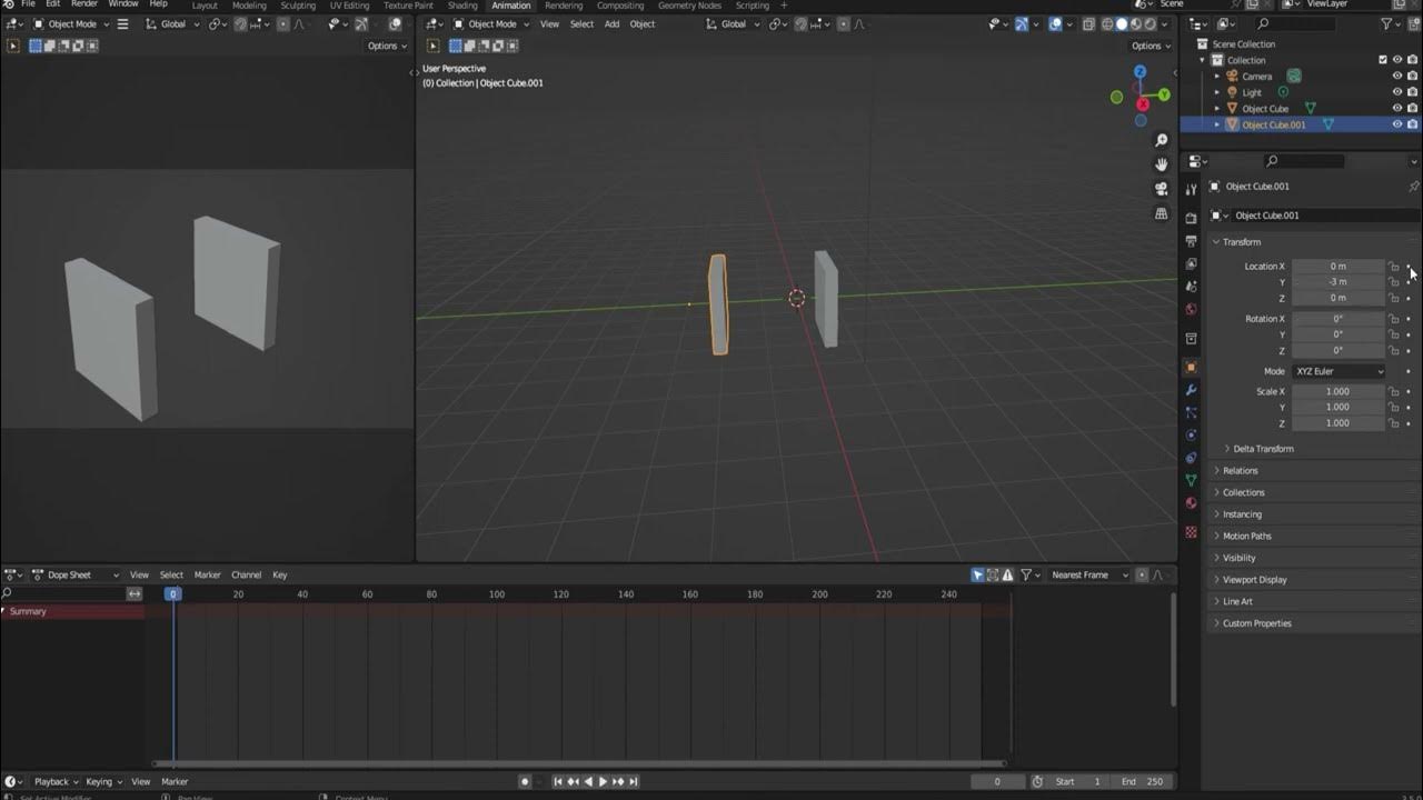 Blender Object visibility ON and OFF Animation | 3D Arts| - YouTube