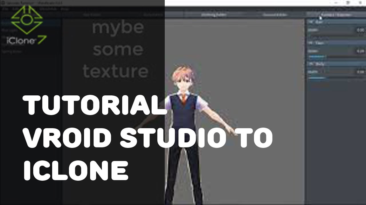 how to send Vroid Studio character into Iclone WITHOUT Blender - YouTube