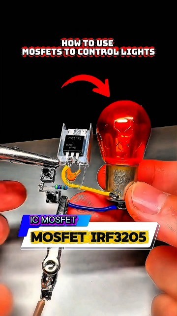 IC MOSFET TO CONTROL SIMPLE LIGHTS - YouTube