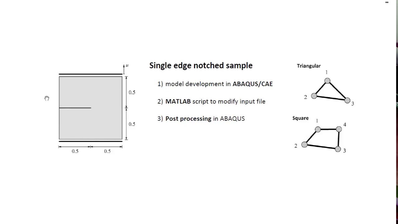 Tutorial 2: Single edge notched sample - YouTube