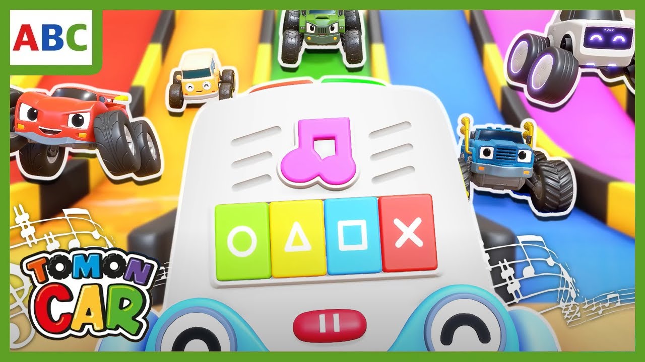 Dye the parts of melomon with tomoncar friends! Learning Colors names ...