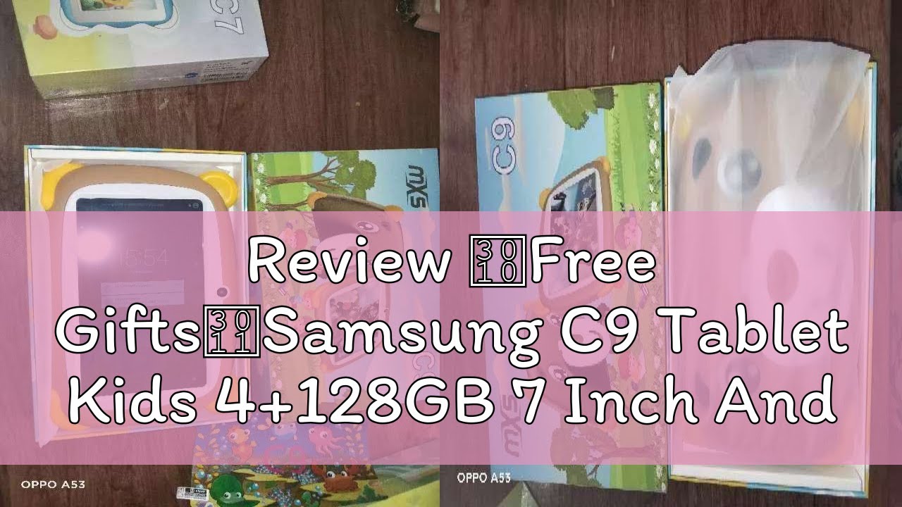 Review 【Free Gifts】Samsung C9 Tablet Kids 4+128GB 7 Inch Android HD ...